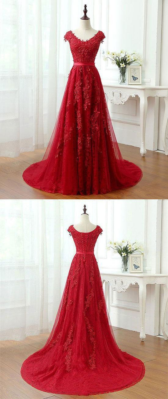 Long Red Evening Dress on Luulla