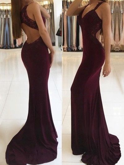 Sheath Prom Dress With Open Back on Luulla