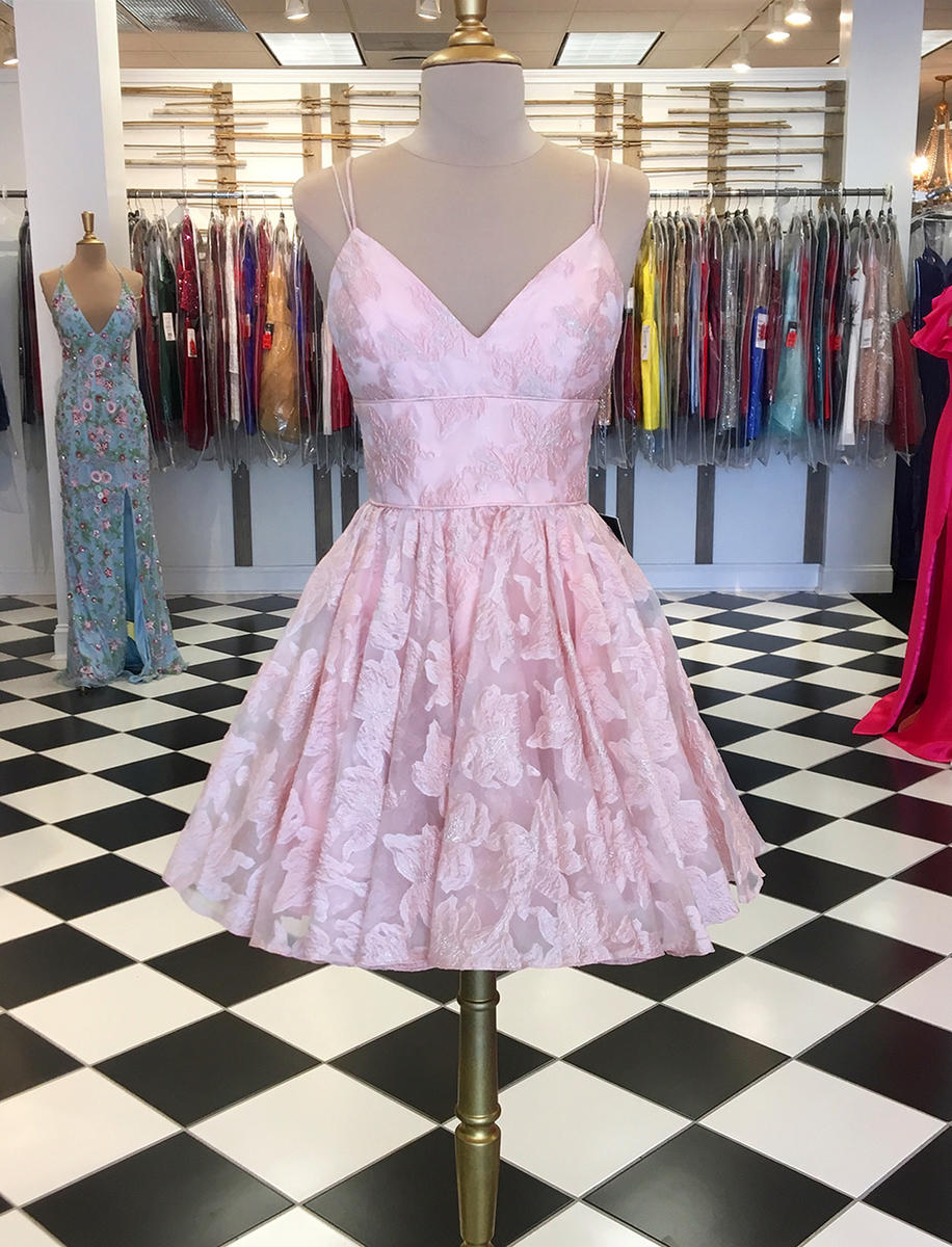 Short Hoco Party Dress With Doubled Straps on Luulla