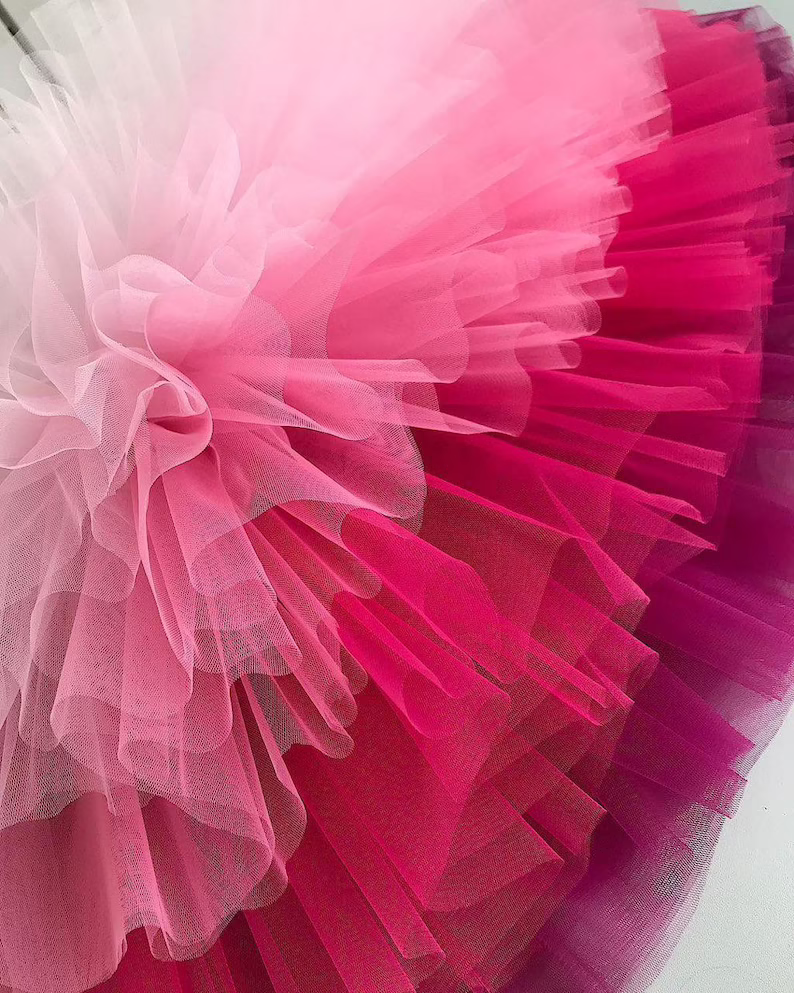 Multi-color Tulle Tutu Girl Dress Pageant Birthday Party on Luulla