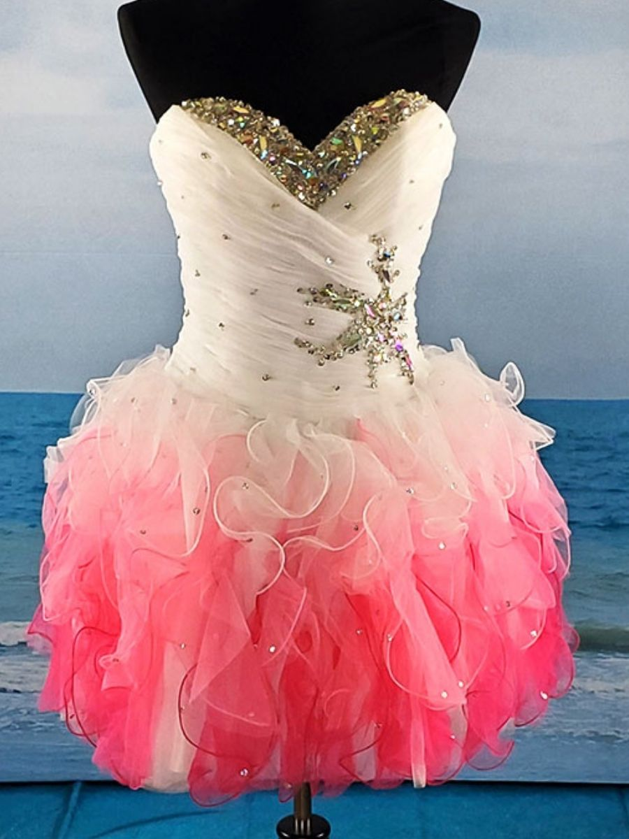 Ruffled Short Party Dress on Luulla