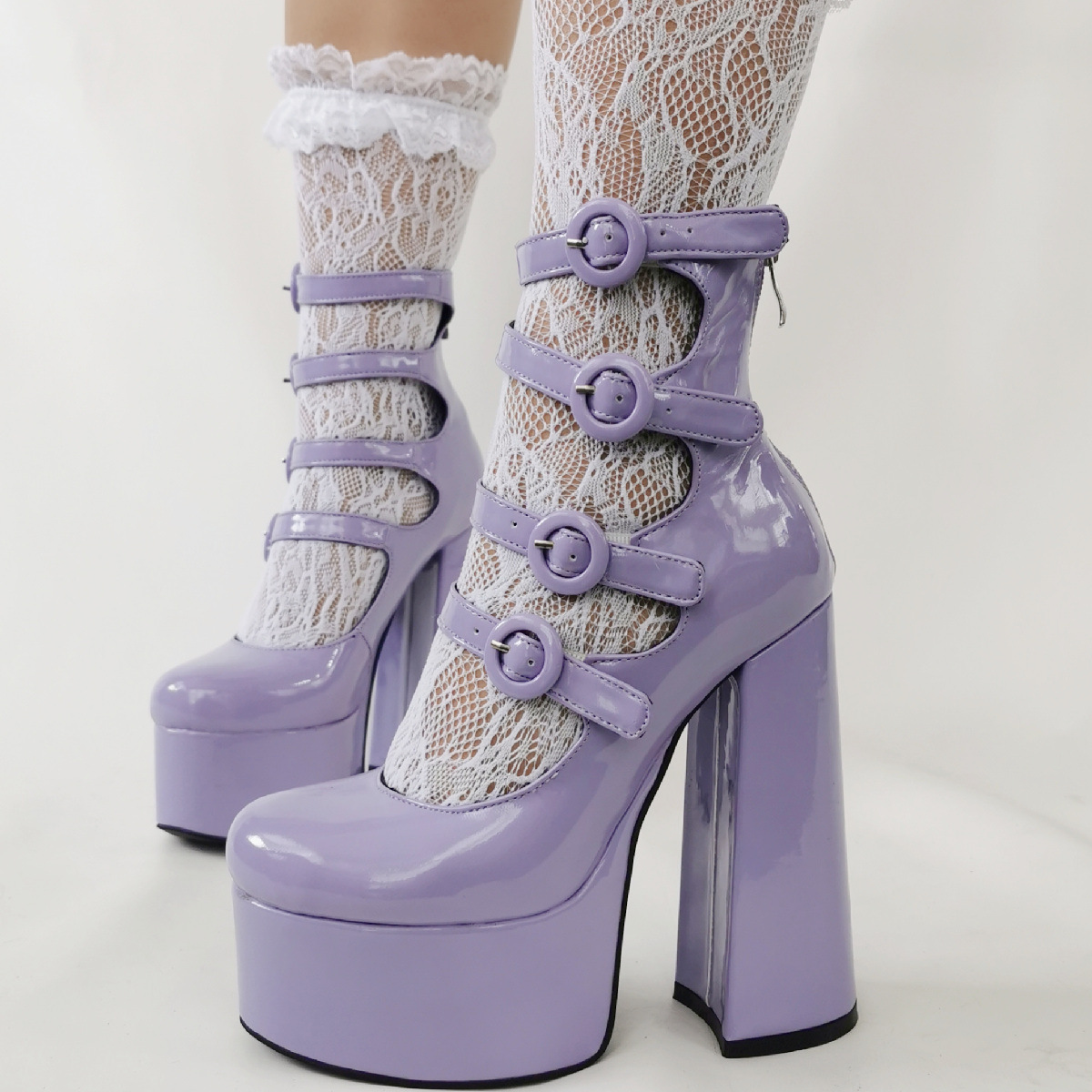 Women Lavender Platform Heels Shoes on Luulla