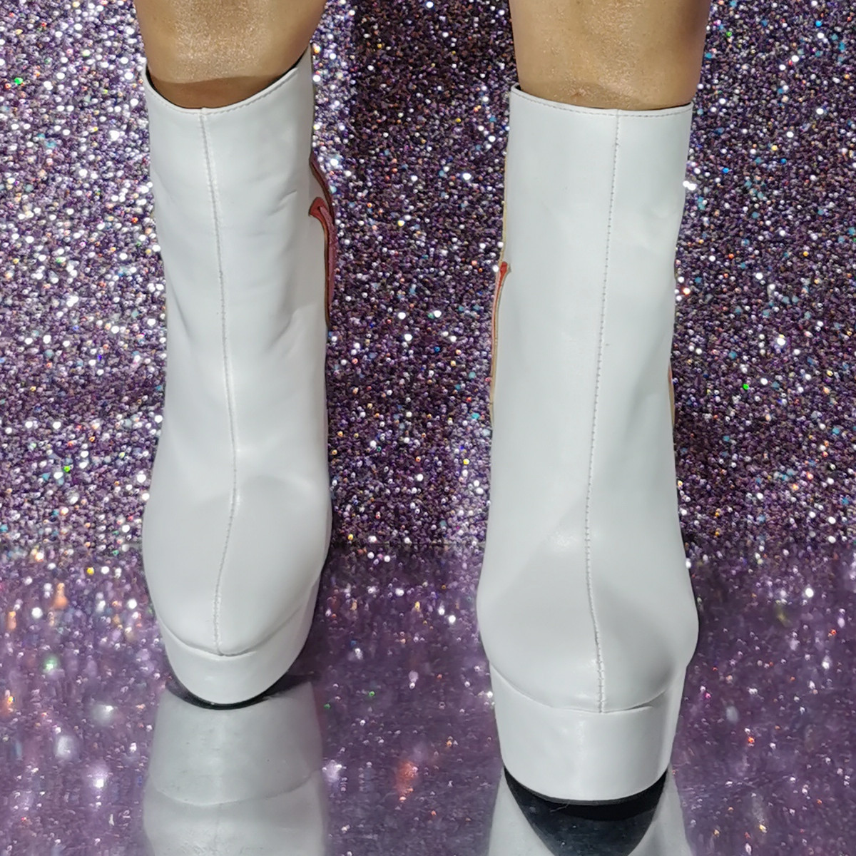 White Platforms Ankle Boots Women on Luulla