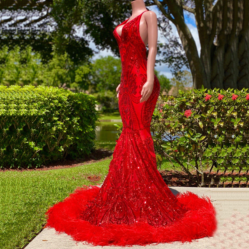 Fit To Flare Red Prom Dress Pageant Gown on Luulla
