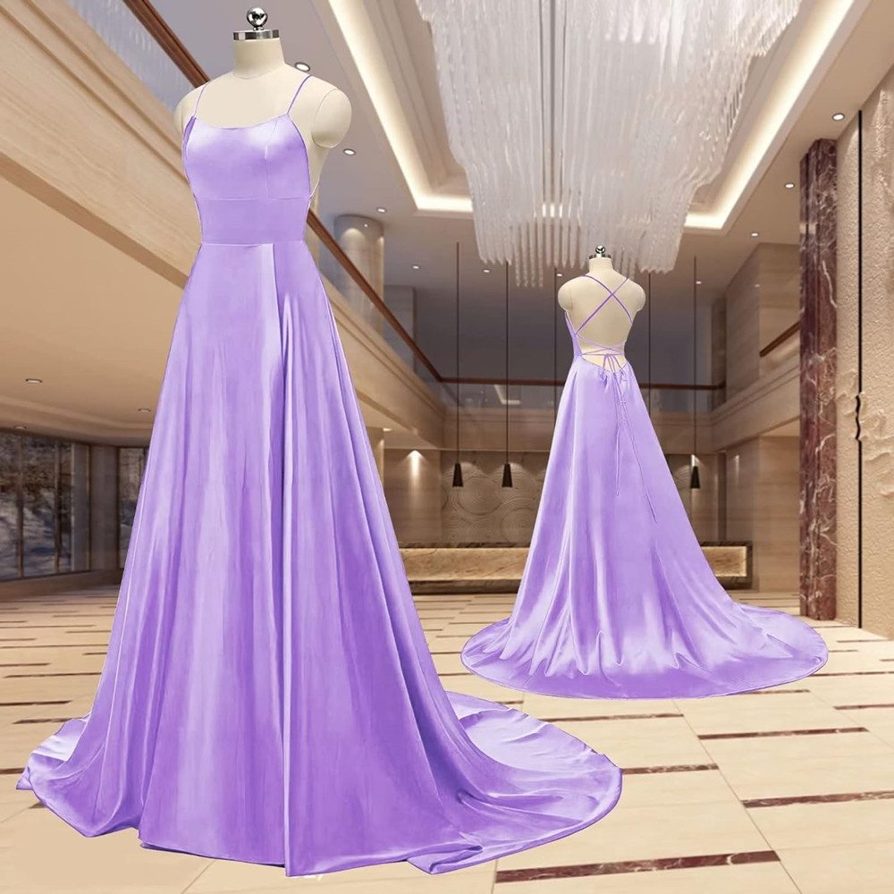 Lilac Prom Dresses Long For Women 2025 Long Lavender Prom Dress With ...